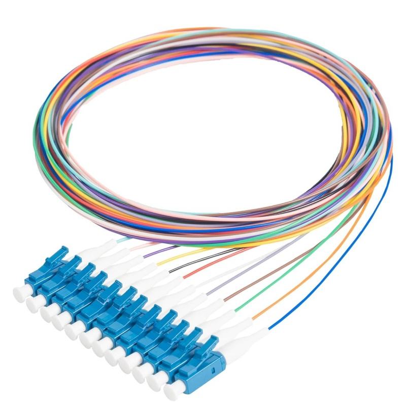 Wholesale 12 Fibers LC UPC Fiber Optic Pigtail OS2 Single Mode 0.9mm ...