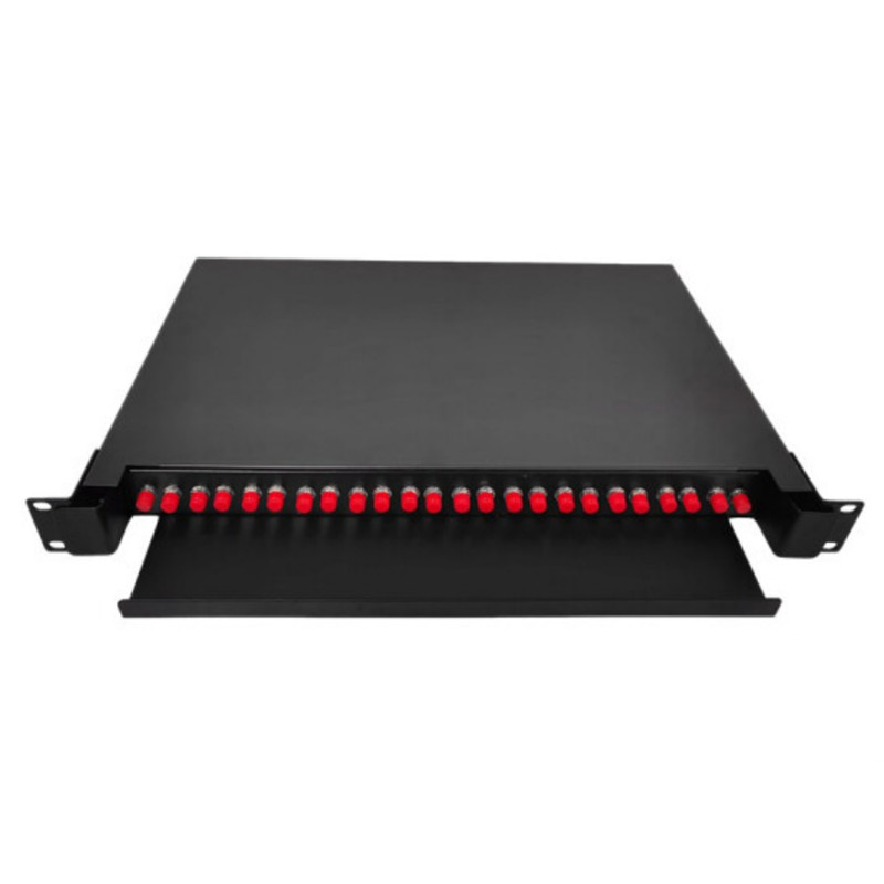 Wholesale 1U 19” Rack Mount sliding Fiber Enclosures, 24 Fibers Single ...