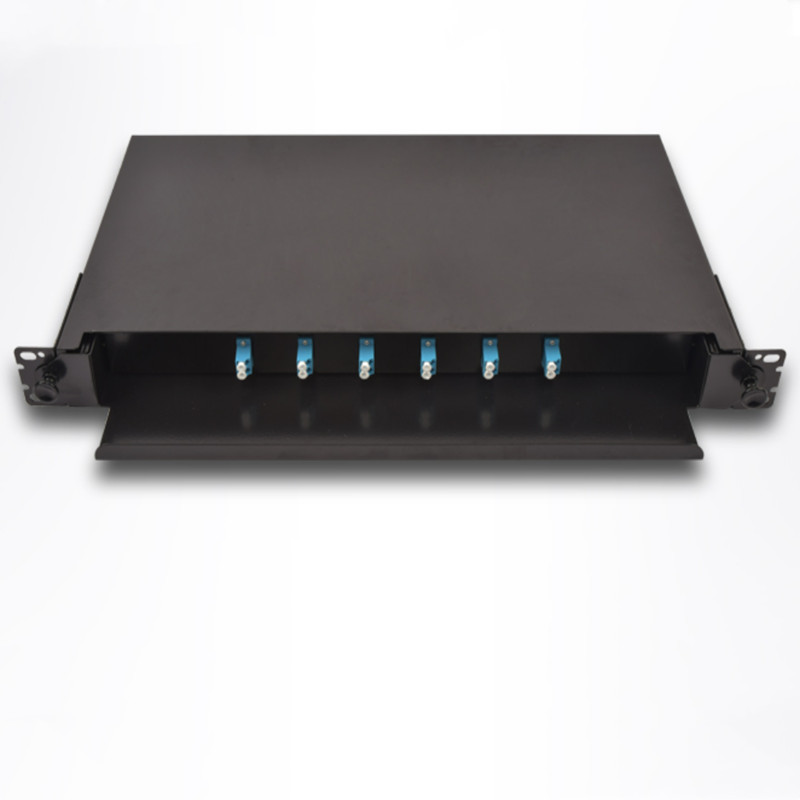 Wholesale 1U 19” Rack Mount sliding Fiber Enclosures, 12 Fibers Single ...